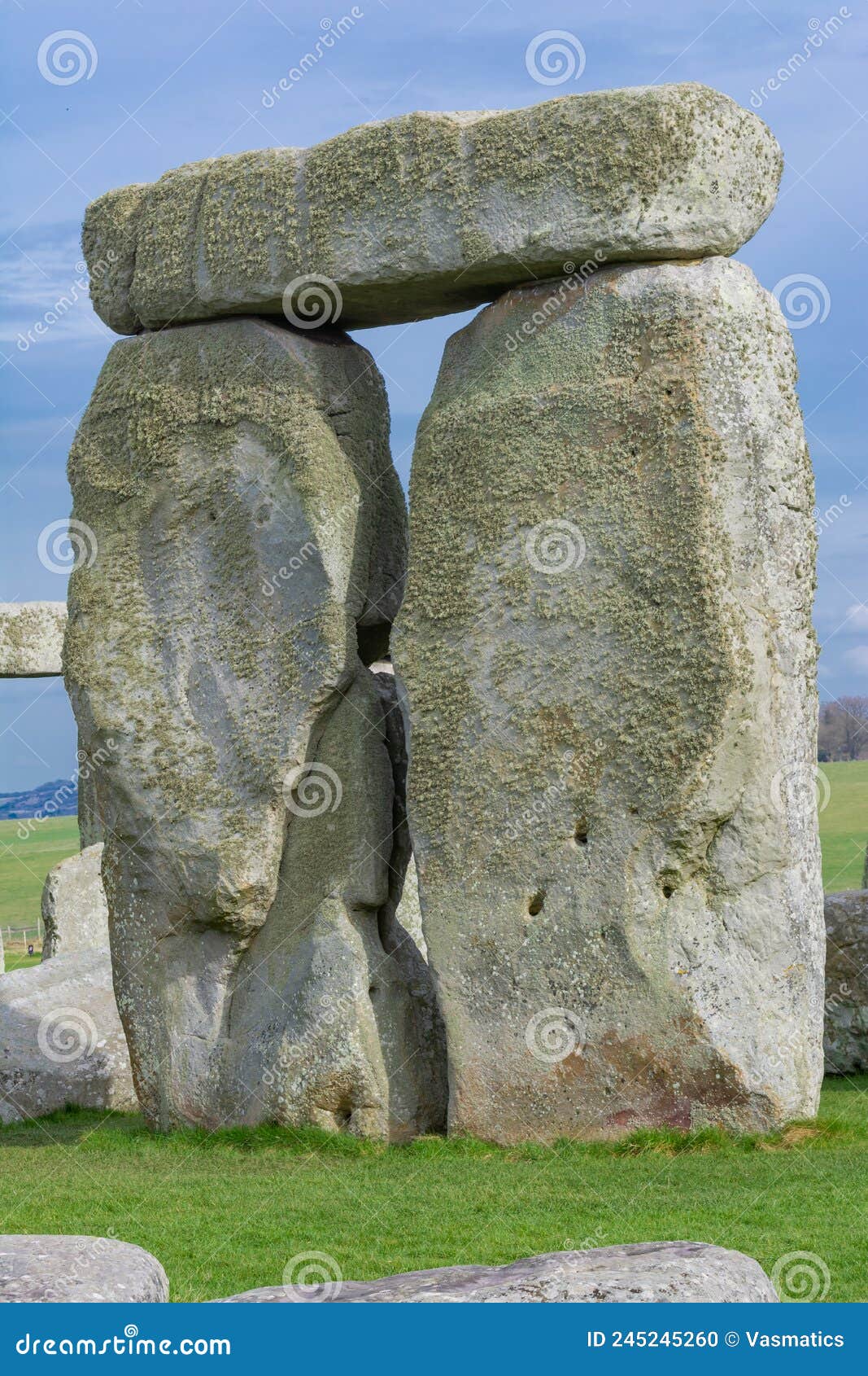 Two Pillars with a Stone on Them at Stonehenge Editorial Image - Image ...