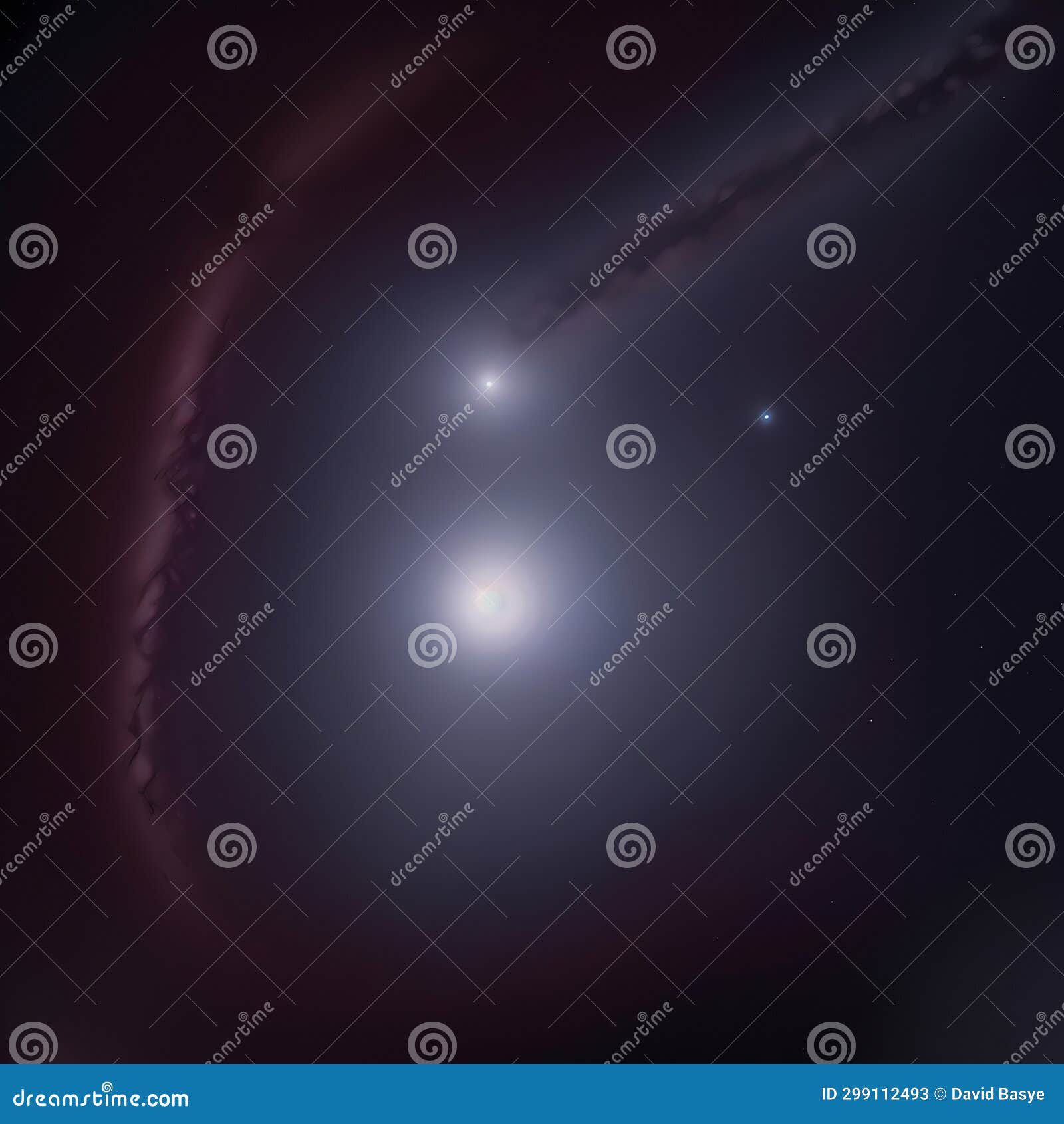 Two Stars in Galaxy Universe Constellation Stock Illustration ...