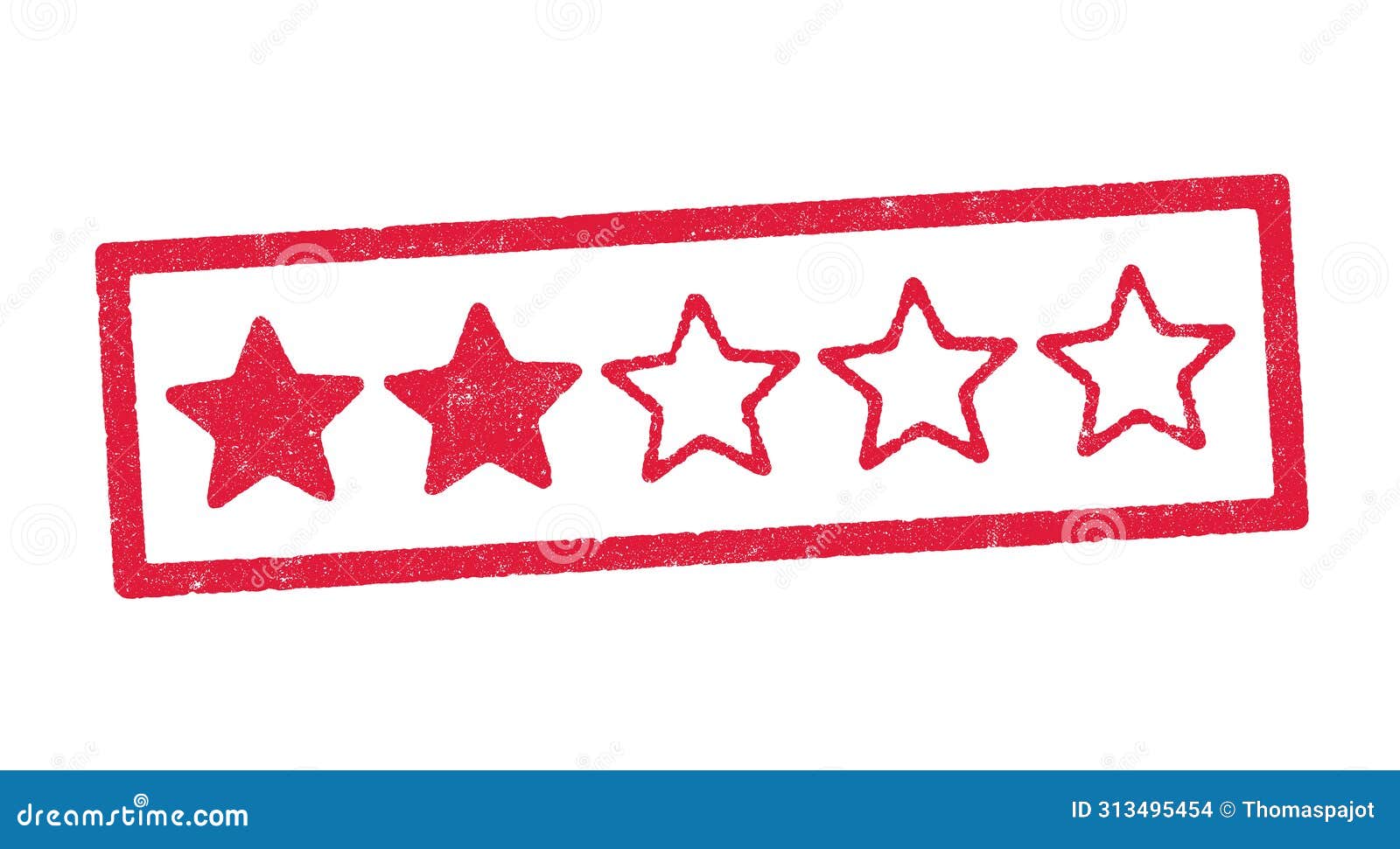 Two stars red ink stamp stock vector. Illustration of label - 313495454