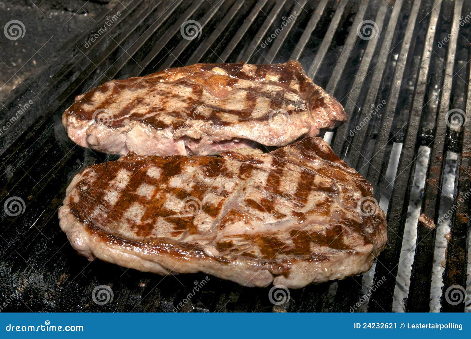 Two steak stock image. Image of food, cook, protein, delicious - 24232621
