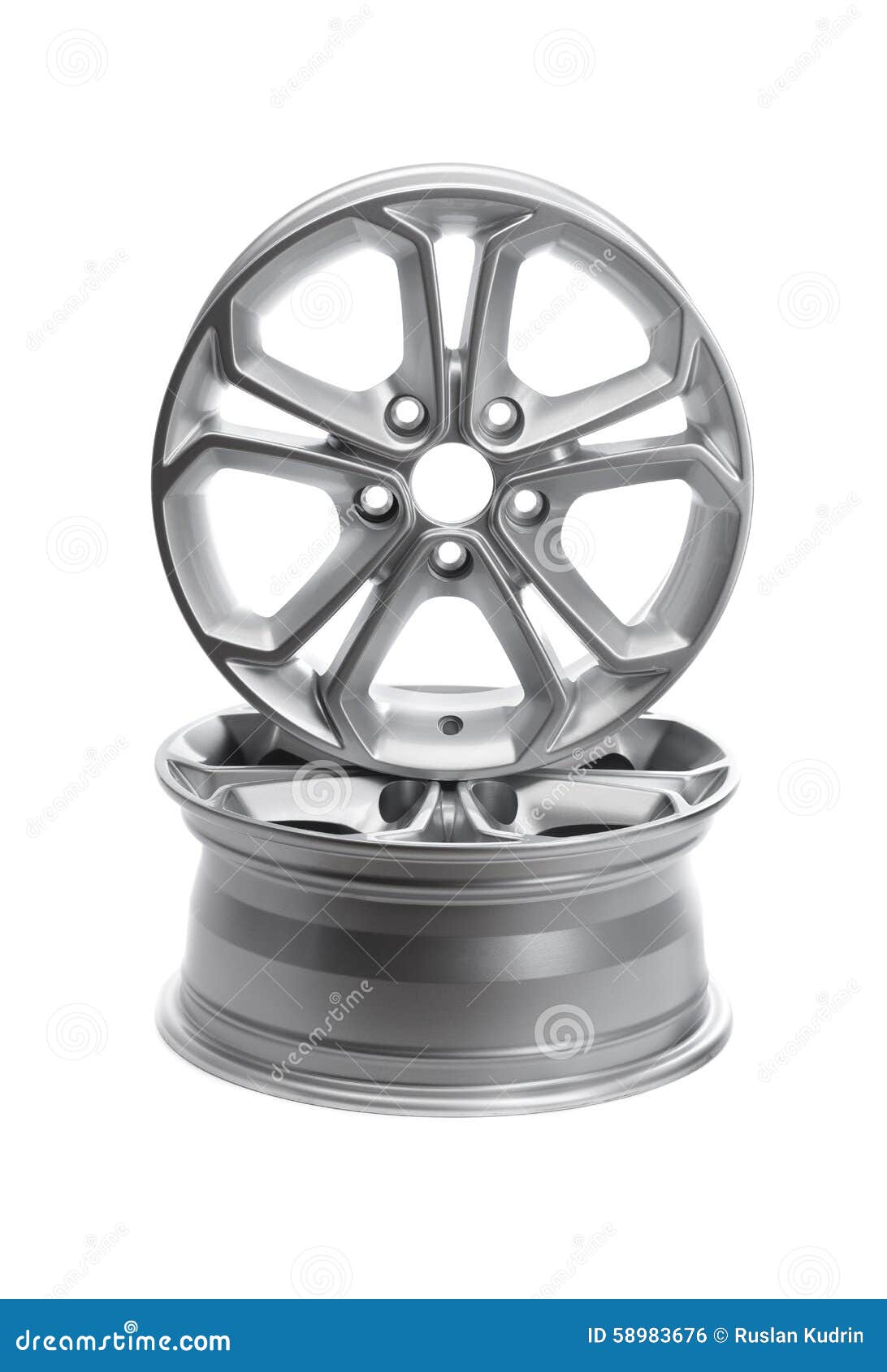 Two steel alloy car rims. stock photo. Image of disk - 58983676