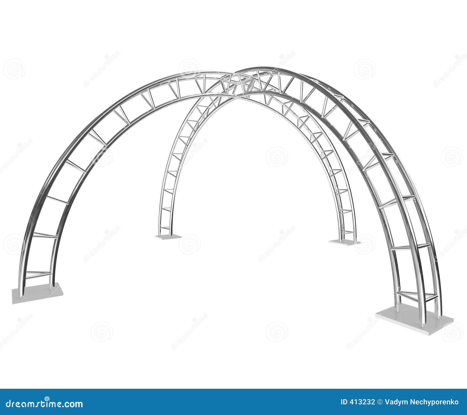 Two Steel Arch Stock Photography - Image: 413232