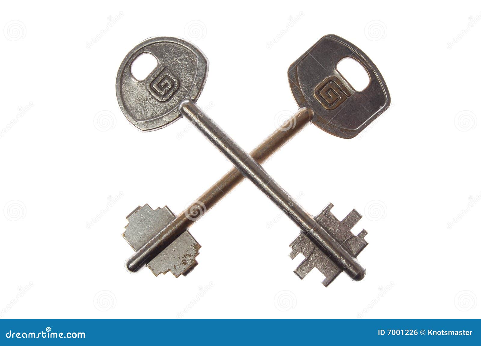 Two steel key stock photo. Image of keys, metallic, skeleton - 7001226