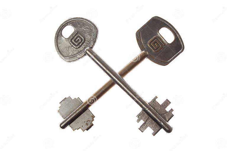 Two steel key stock photo. Image of keys, metallic, skeleton - 7001226