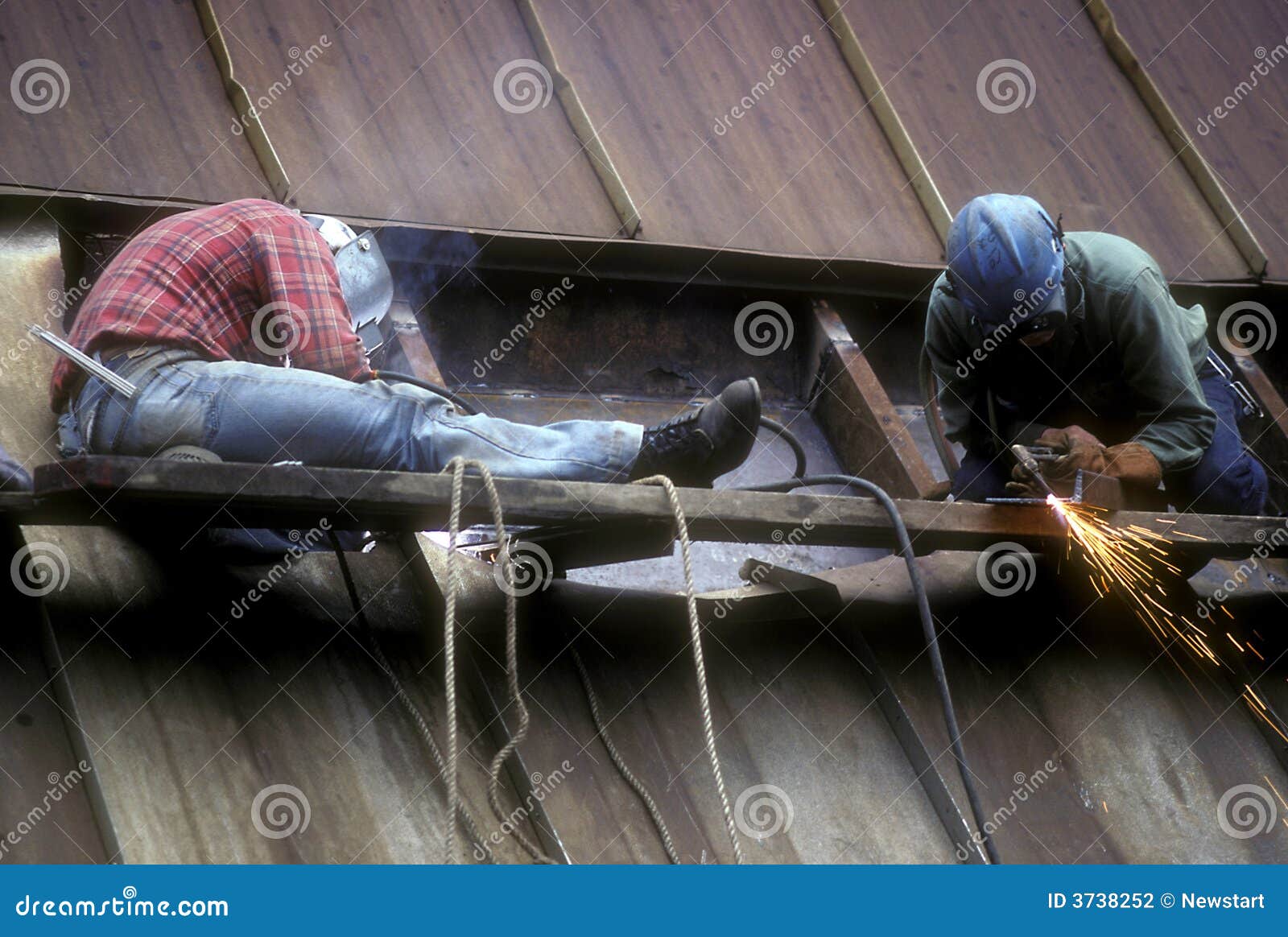 Two Steel Workers stock photo. Image of power, welder - 3738252