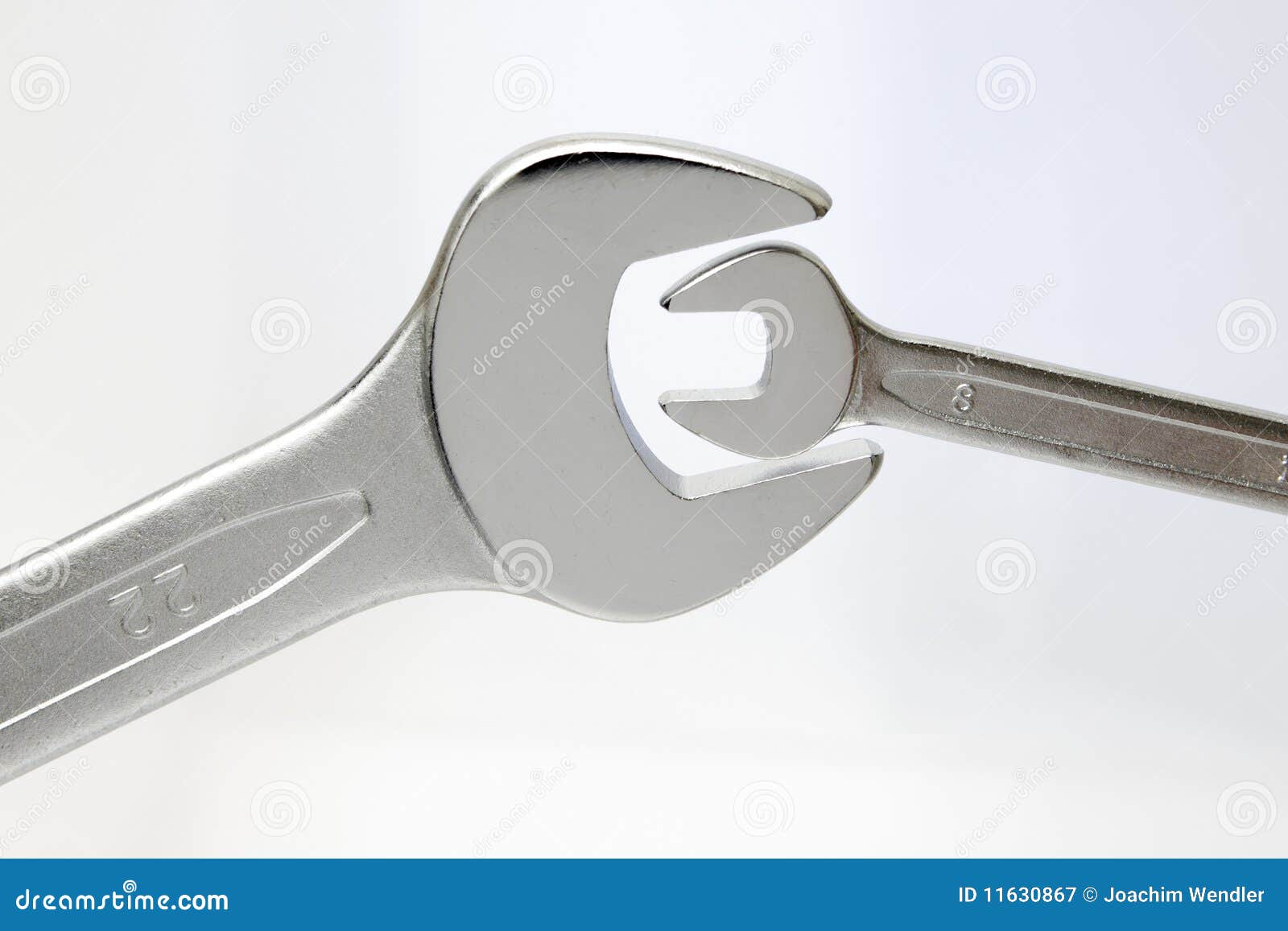 Two steel wrenches stock image. Image of toolbox, fitting - 11630867