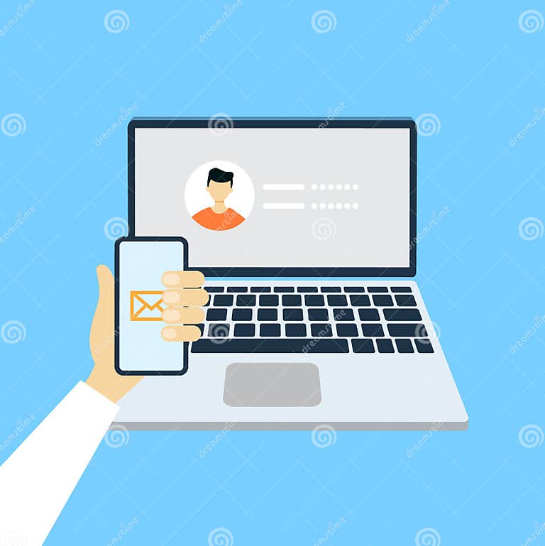 Two steps authentication stock vector. Illustration of authentication ...