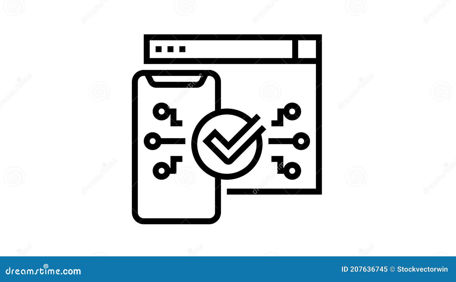 Two Step Authentication Line Icon Animation Stock Video - Video of ...