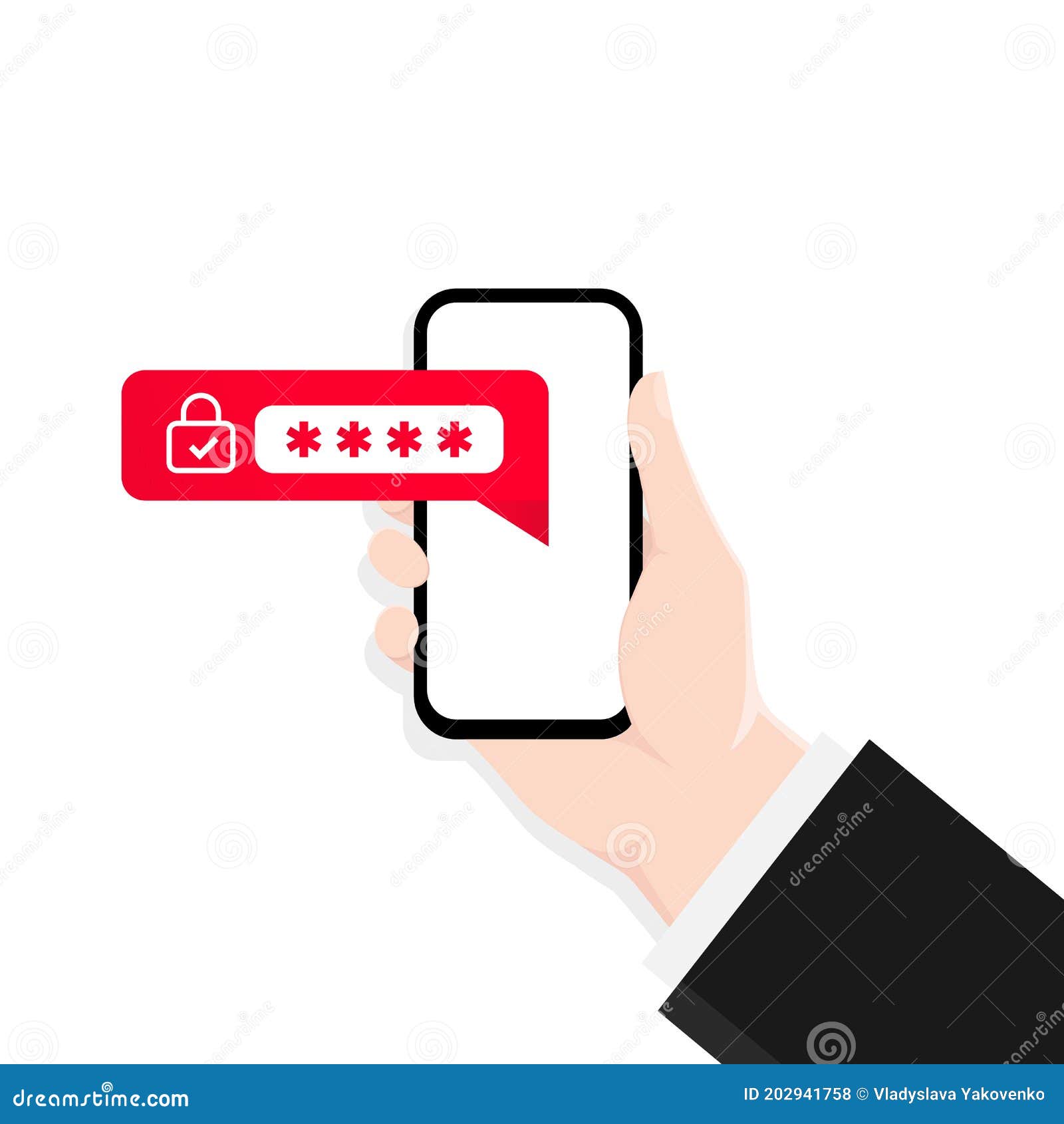 Two Step Authentication. Multi-factor Authentication Design. Smartphone Safety Login or Signin ...