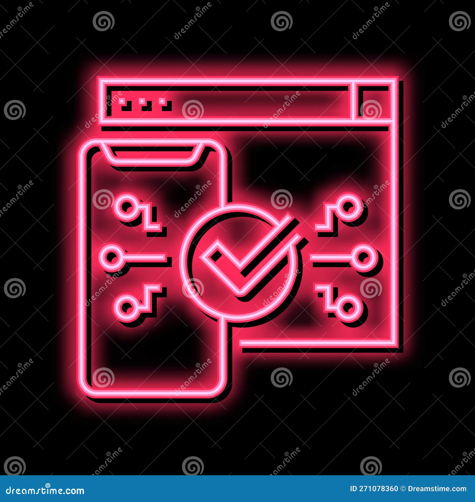 Two Step Authentication Color Icon Vector Illustration Stock Vector ...