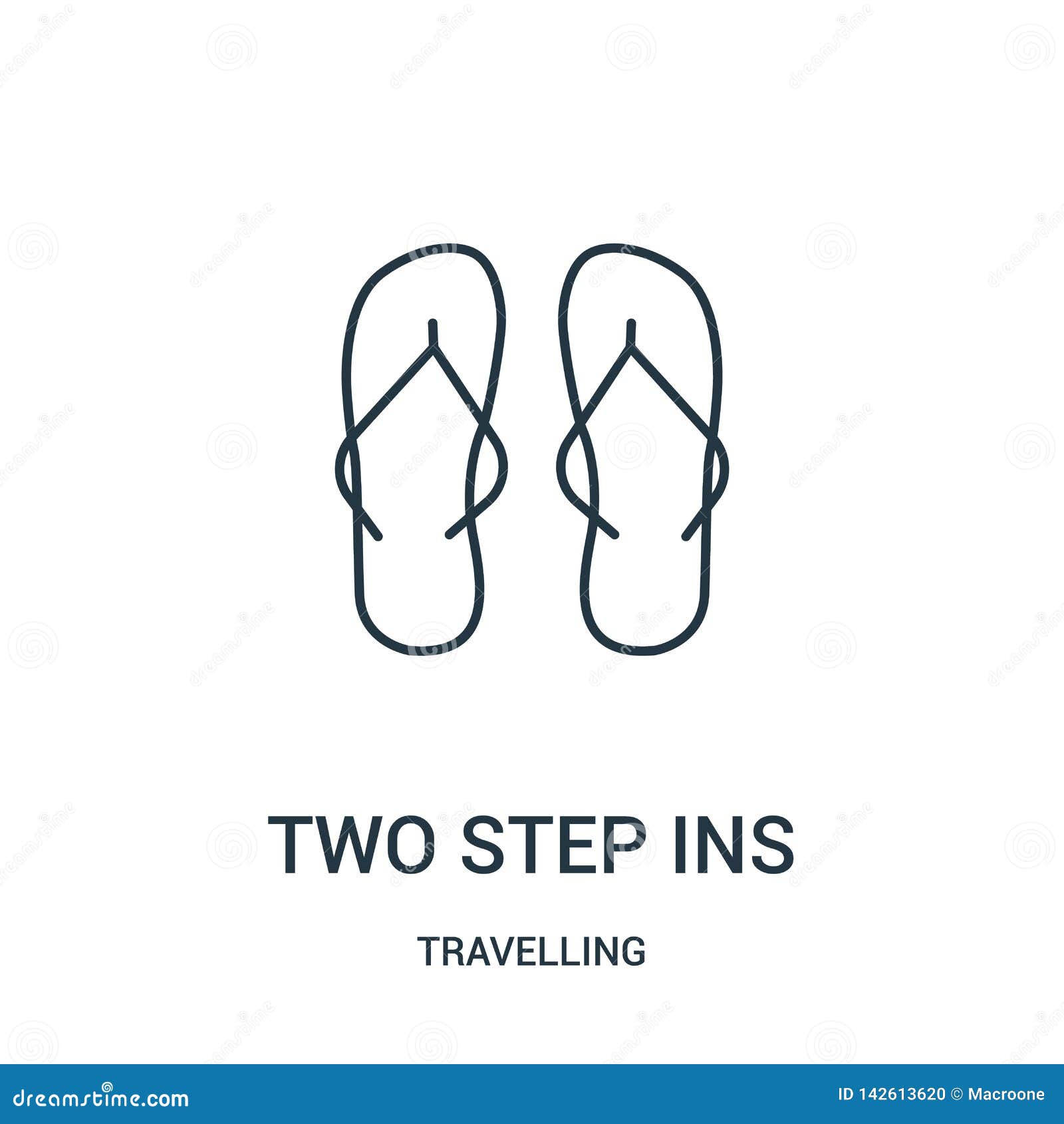 Two Step Ins Icon Vector From Travelling Collection. Thin Line Two Step ...