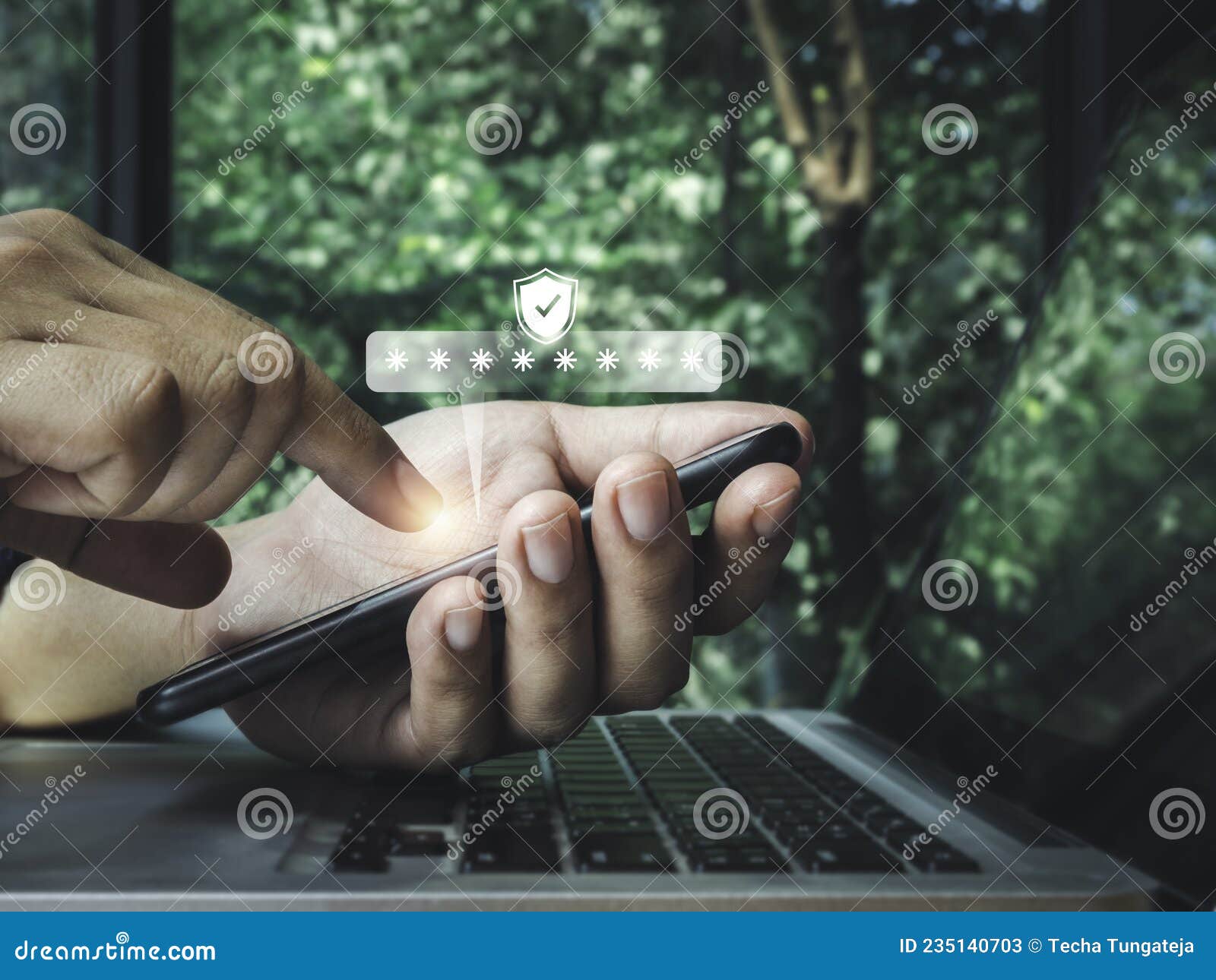 Two Steps Authentication Or 2FA, Cyber Security Technology Concept. Empty Verification Code ...