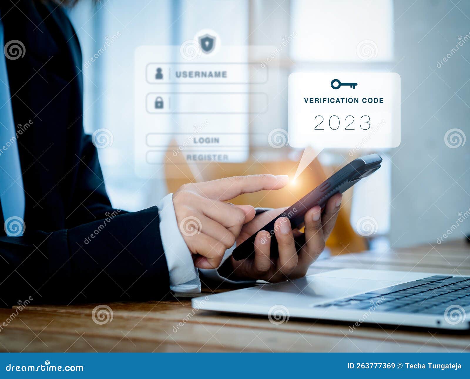 Two Steps Authentication 2fa Concept 2023 Verification Code And Key
