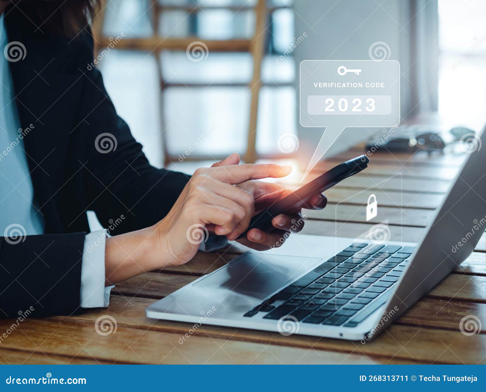 Two Steps Authentication 2fa Concept 2023 Verification Code And Key