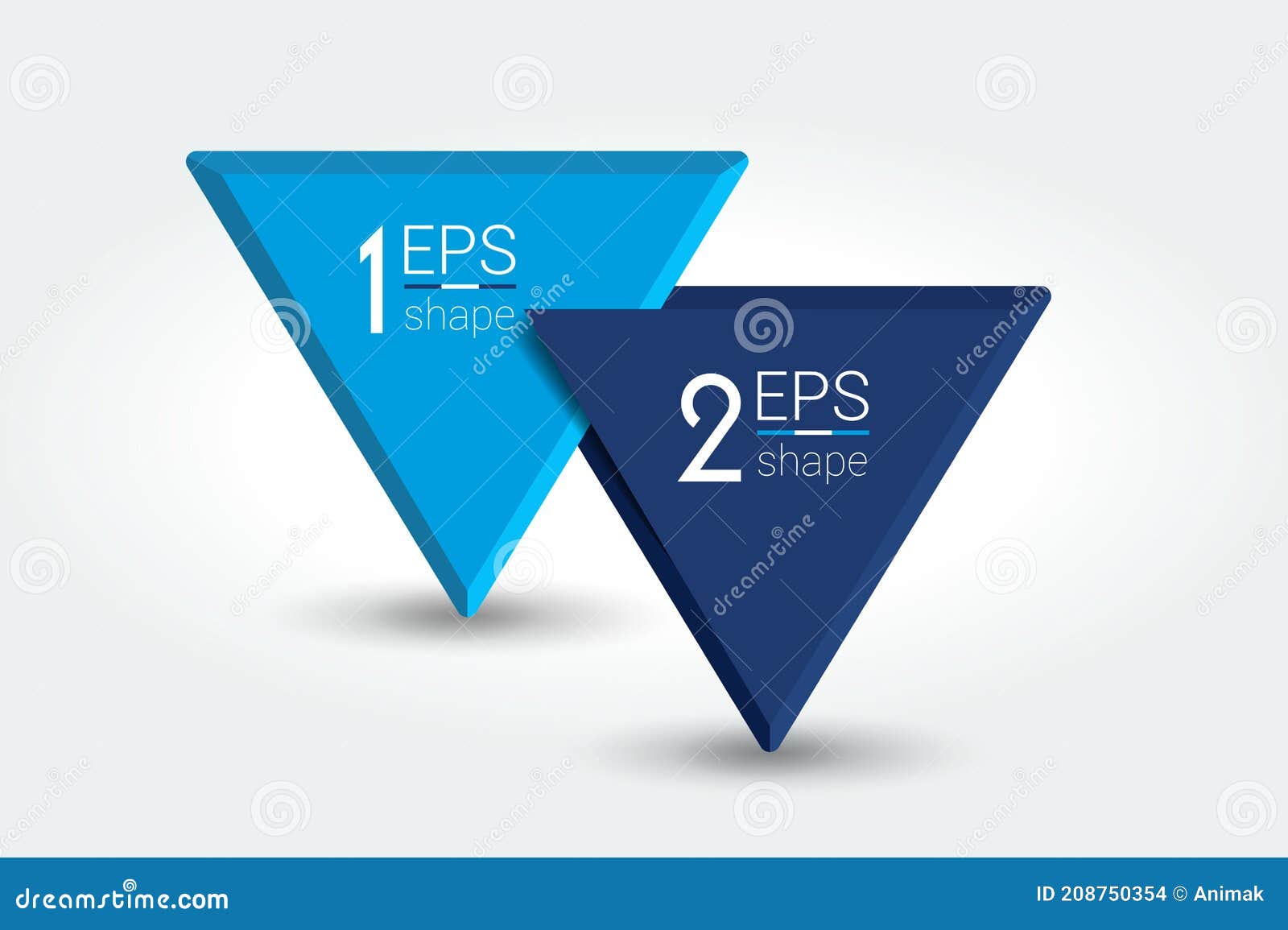 Two Steps Parts Infographic Chart Diagram. Vector Stock Vector ...