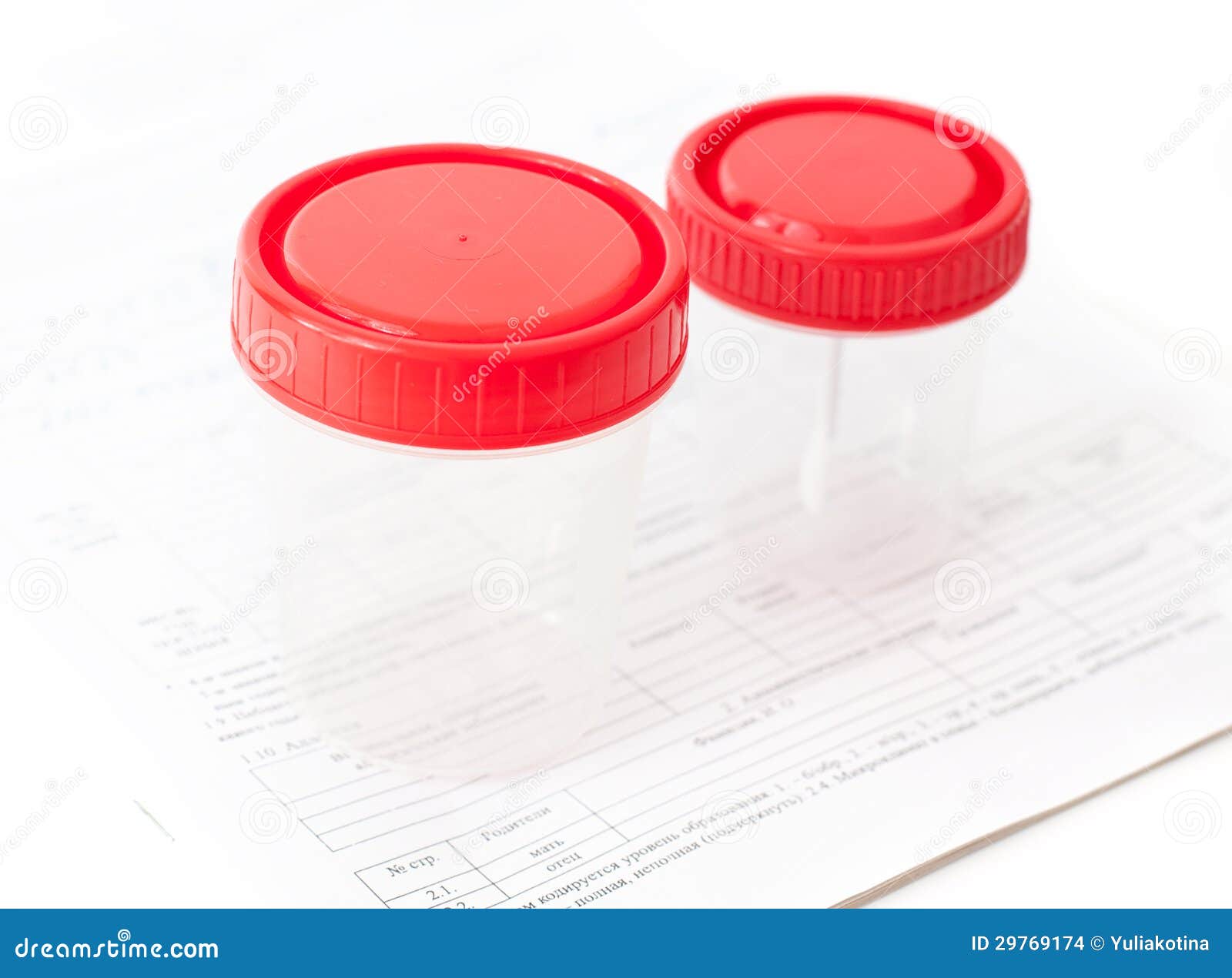 Two Sterile Medical Containers Stock Photo - Image of disease, examine ...
