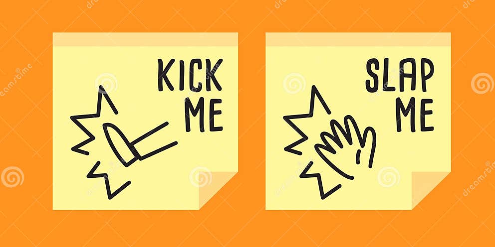 Two Sticky Notes for April Mop. Isolated Vector Illustration Stock ...