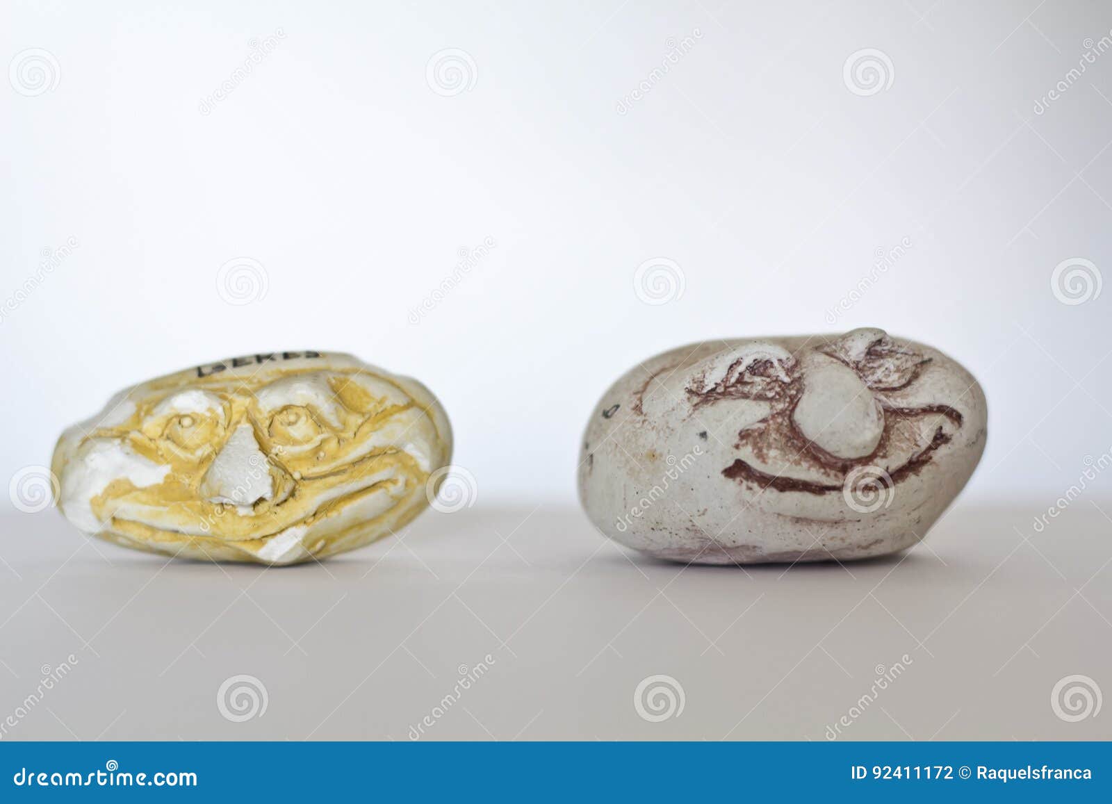 Two stone faces stock photo. Image of sculpture, decorative - 92411172