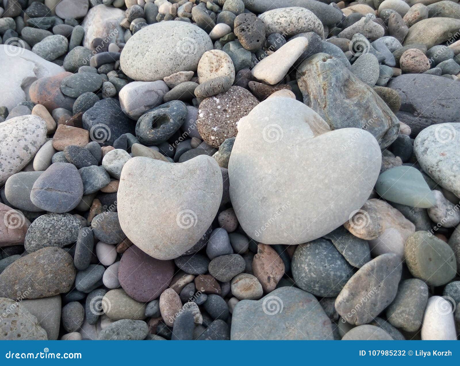 Two stone hearts stock photo. Image of stone, cupidone - 107985232