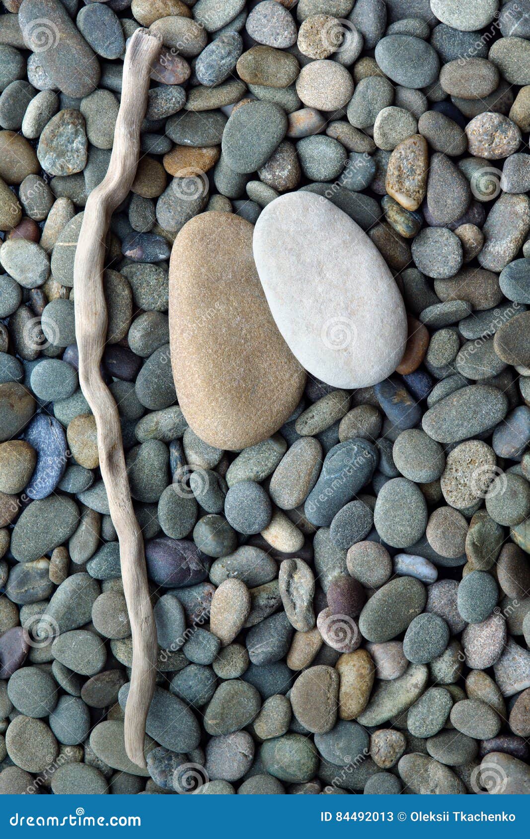 Two Stones on the Background of Pebbles Stock Image - Image of sand ...