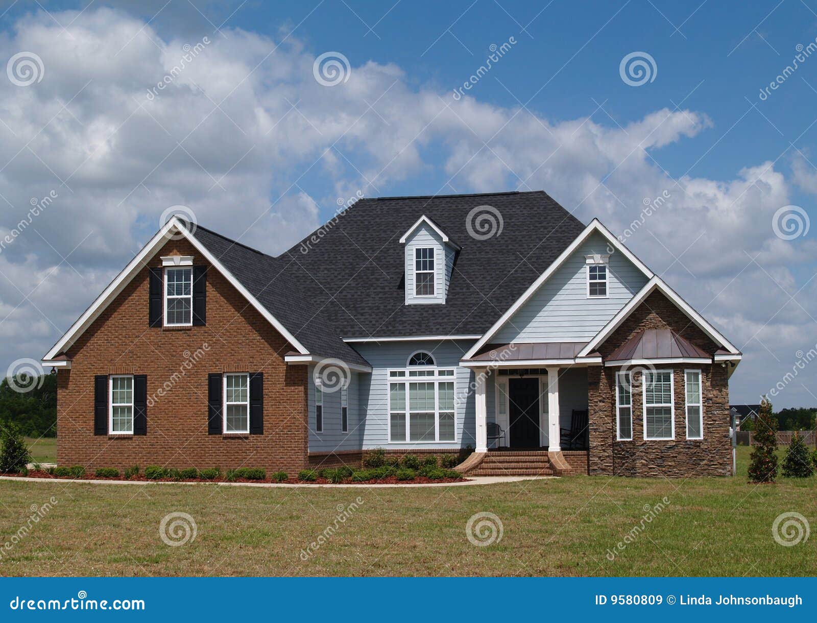 Two Story Residential Home stock image. Image of exterior - 9580809
