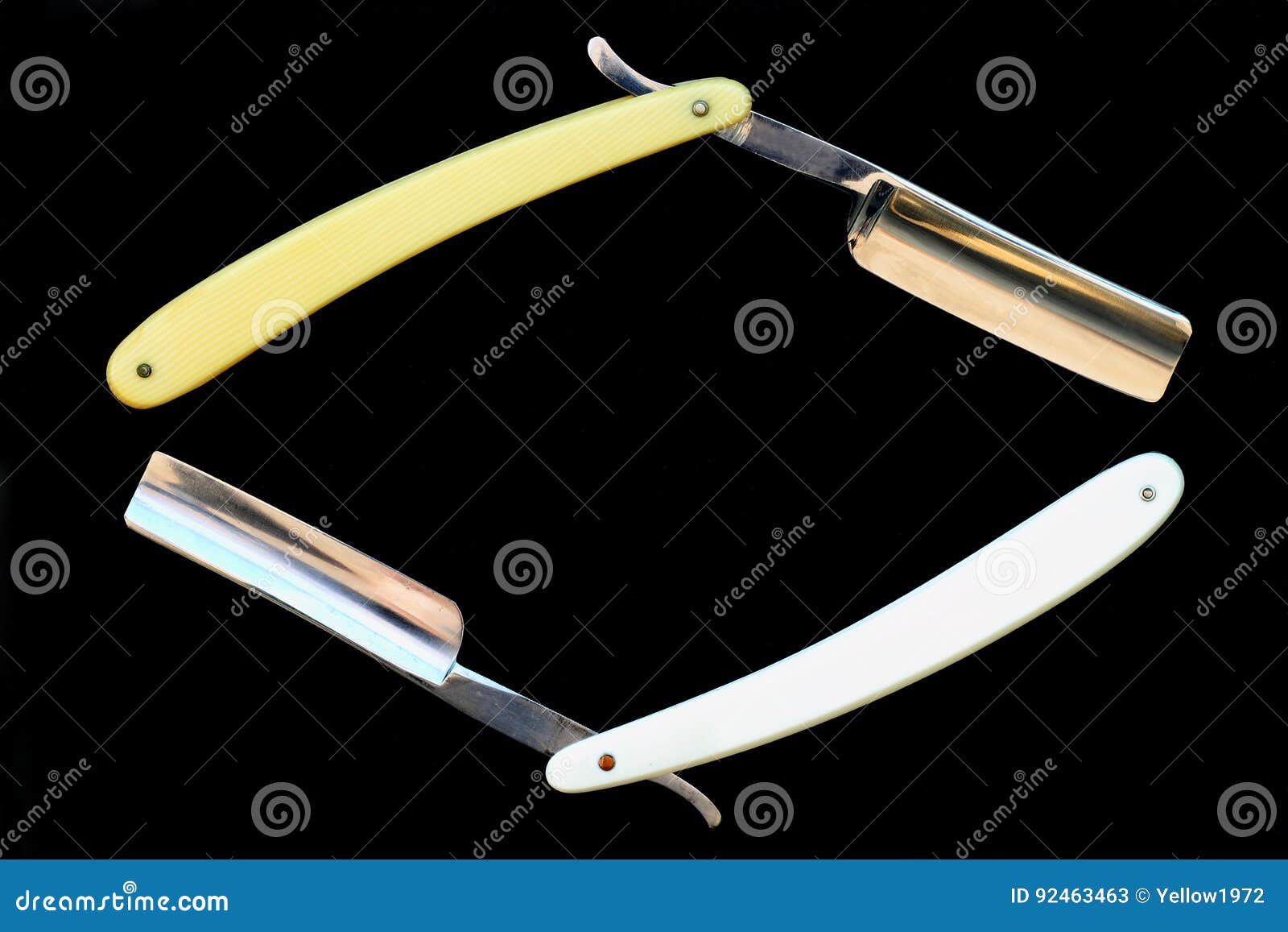 Straight Razors. Raster Clip Art. Royalty-Free Stock Photo ...
