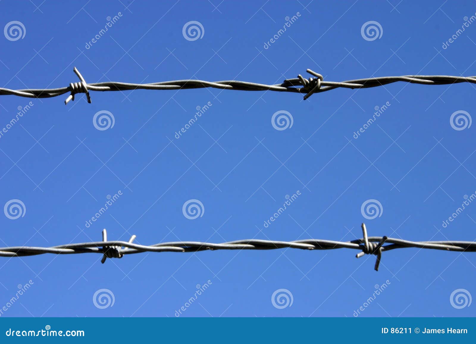 Two Strands of Barbed Wire. Stock Image - Image of farm, fence: 86211