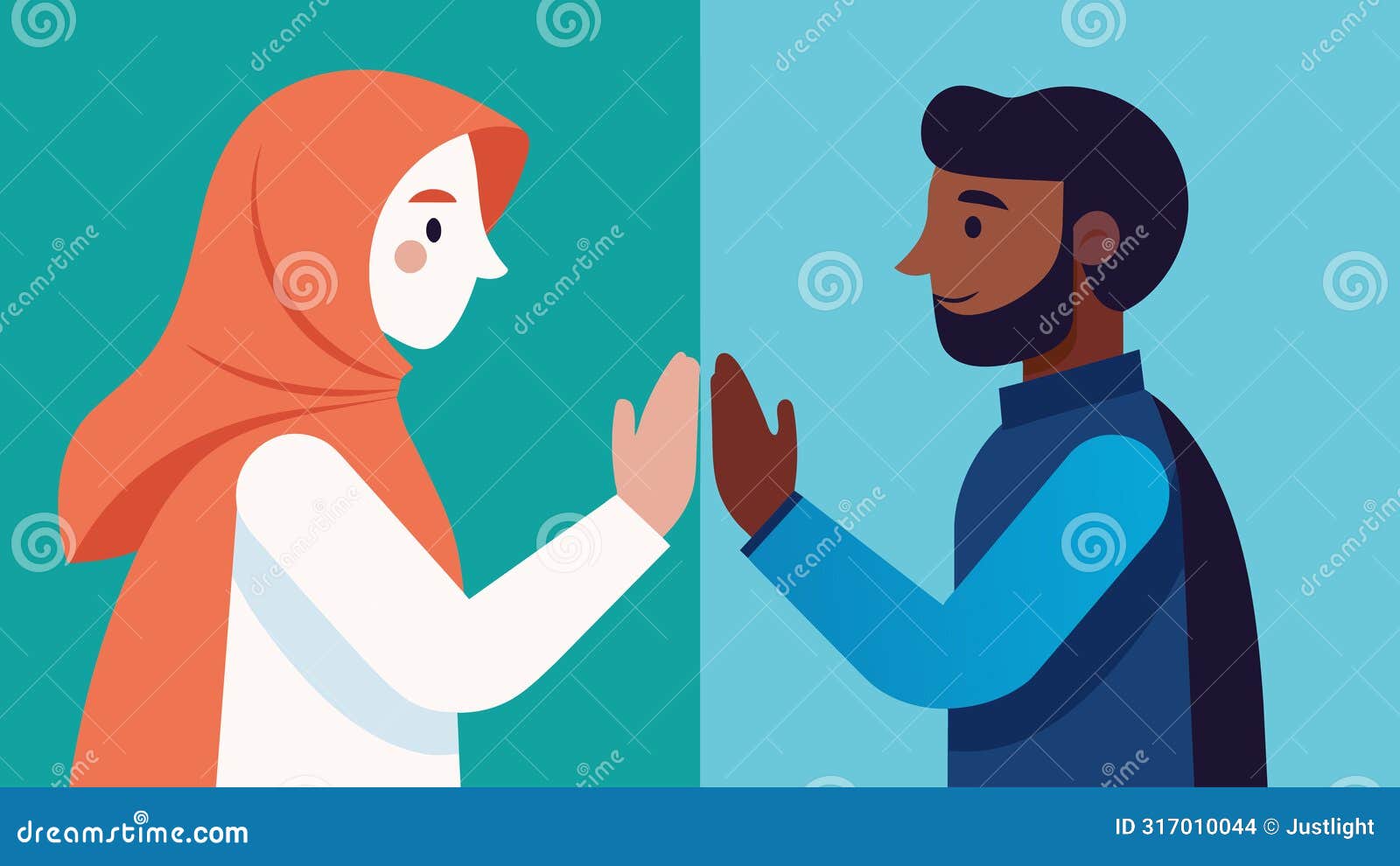 Two Strangers from Different Backgrounds Come Together in a Gesture of ...