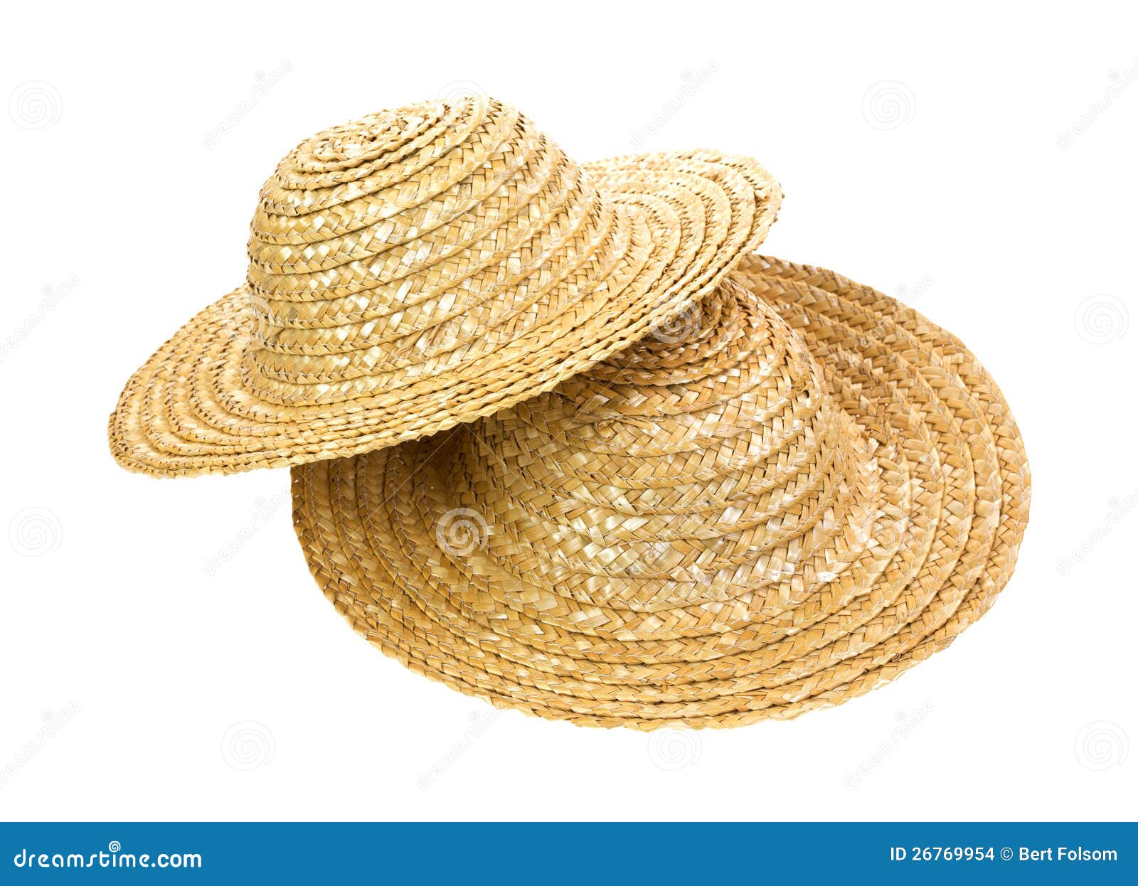 Straw Hats In Rows At A County Fair In Transylvania Stock Image ...