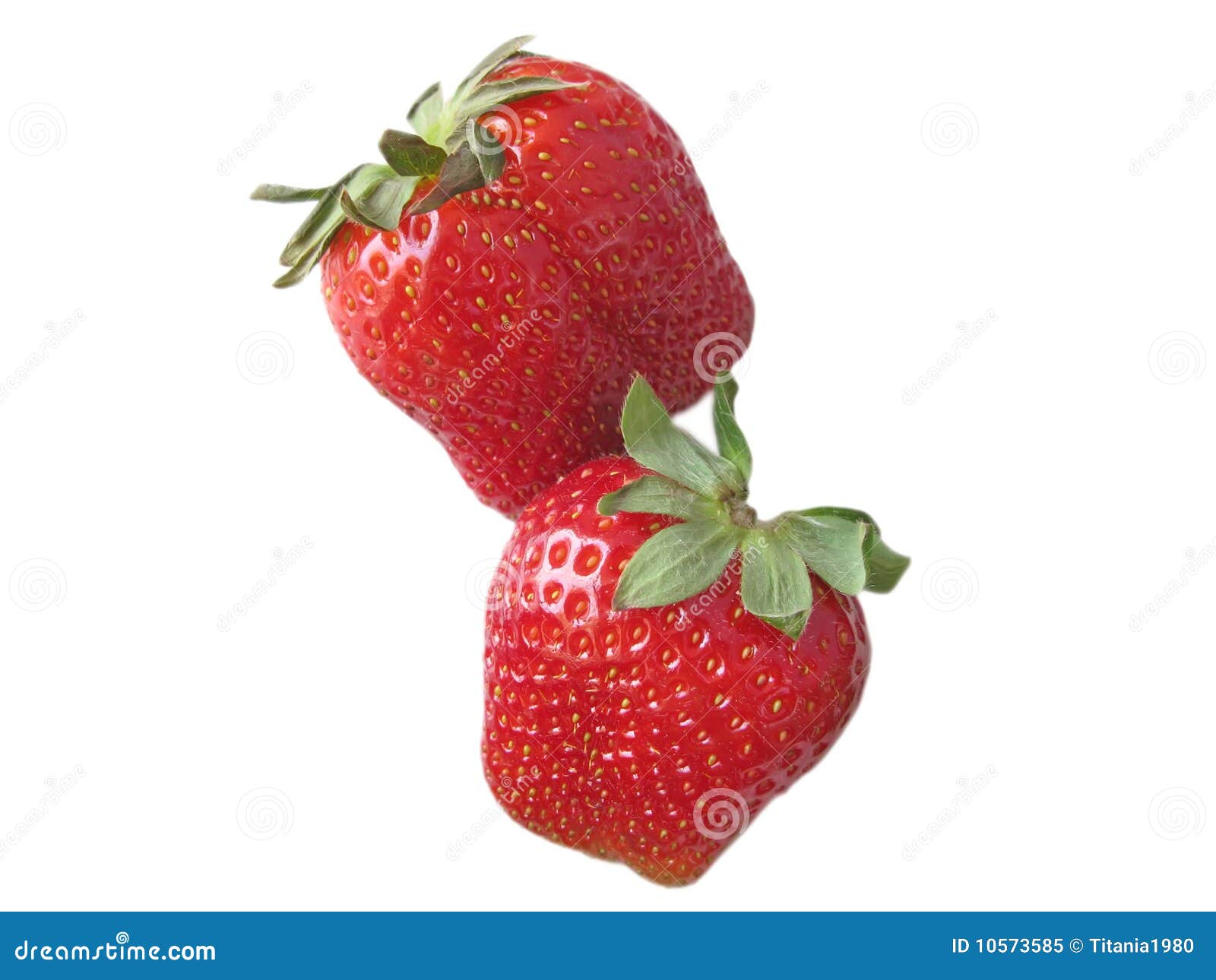Two strawberries stock image. Image of freshness, healthy - 10573585