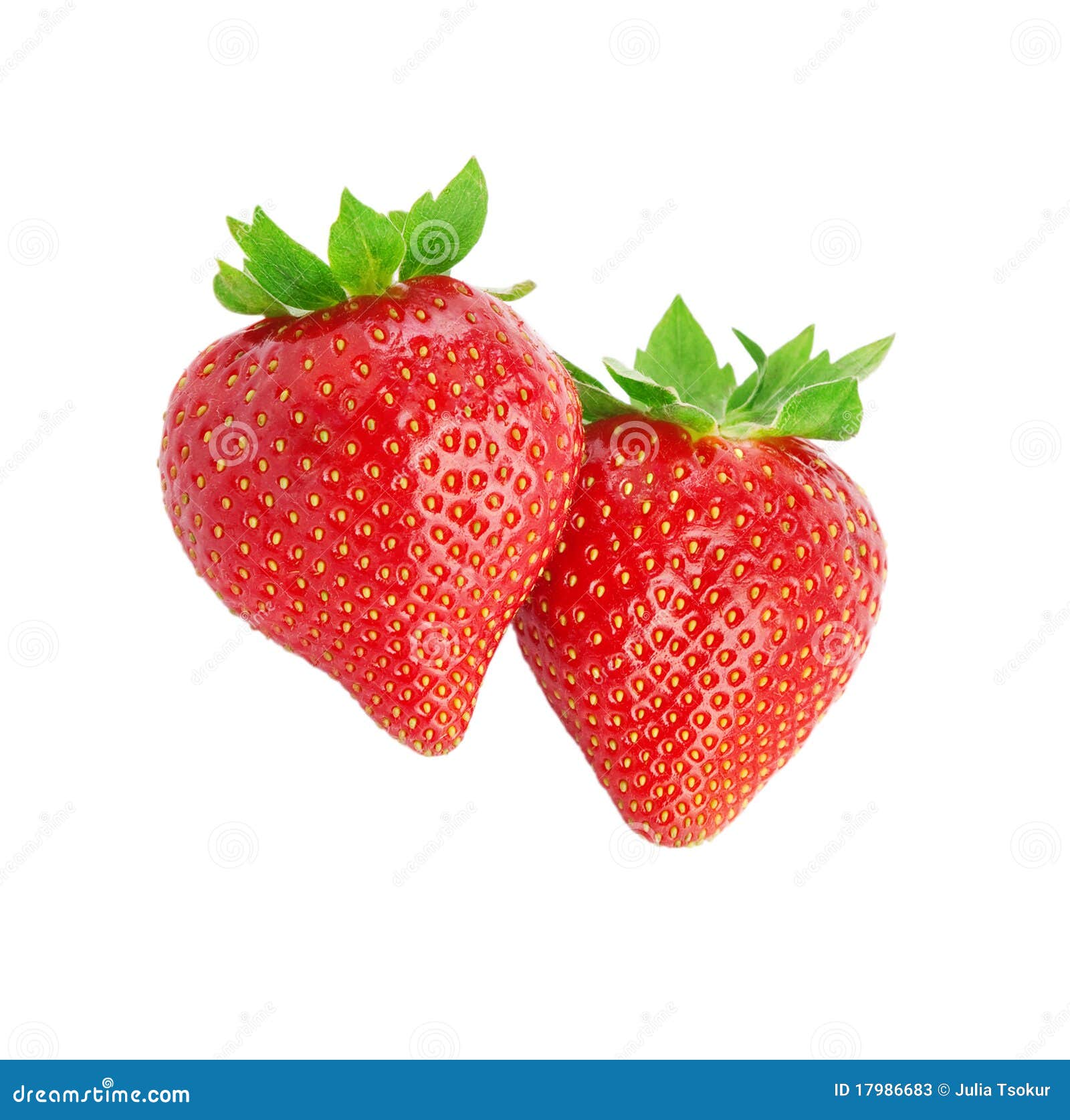 Two strawberries . stock image. Image of antioxidant - 17986683