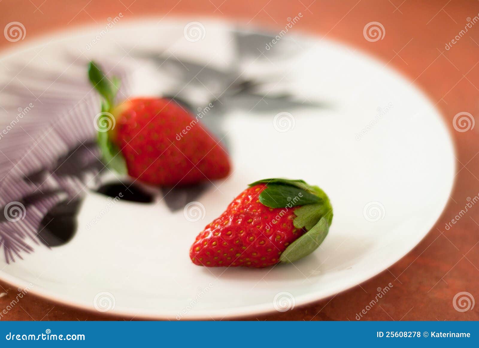 Two strawberries stock photo. Image of berrie, fresh - 25608278