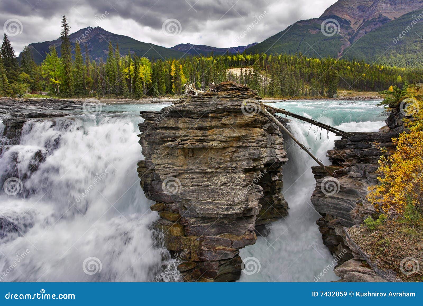 Two streams stock image. Image of power, outdoors, reserve - 7432059