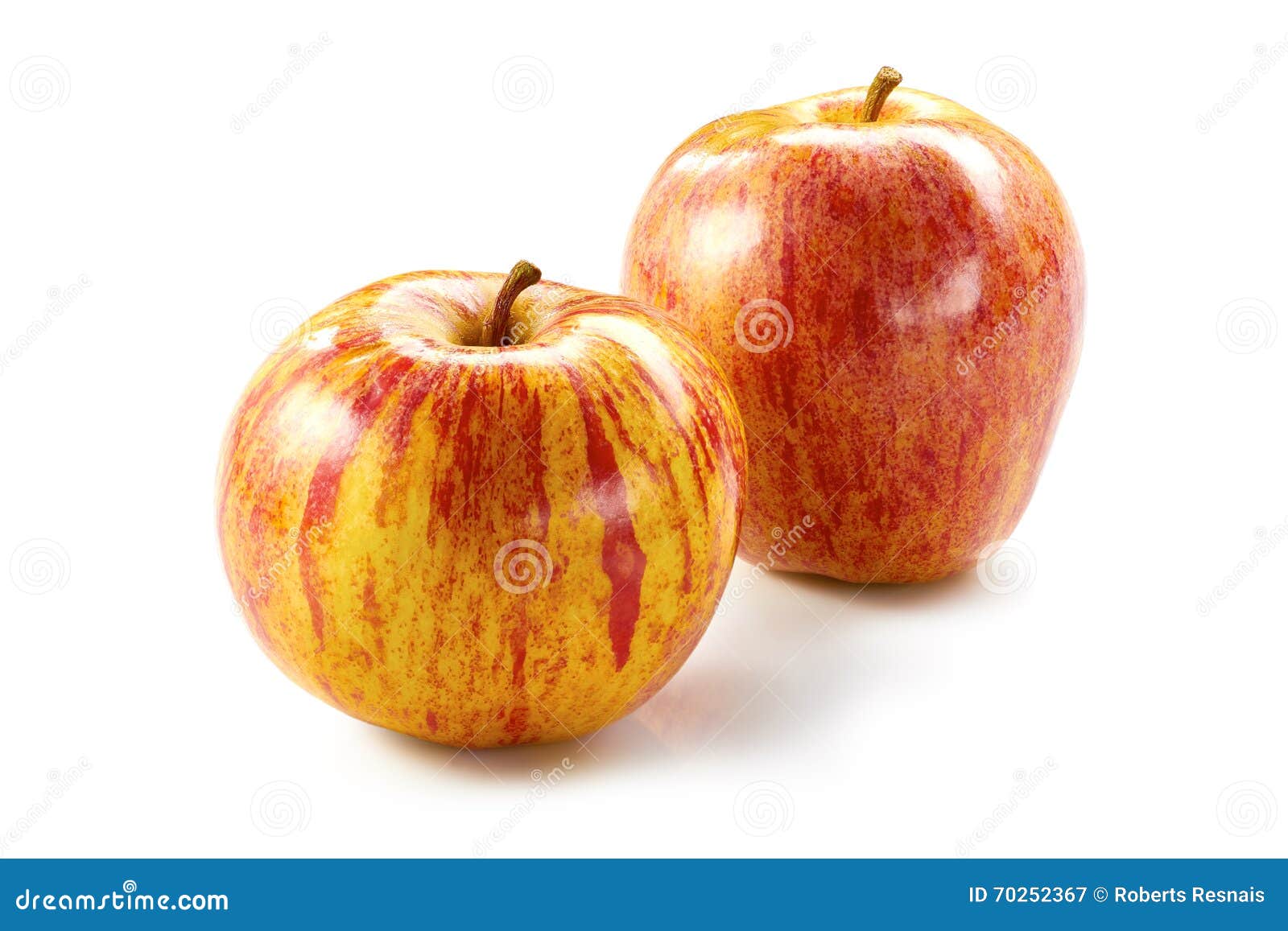 Two Striped Apples on White Stock Image - Image of vegetarian, diet ...