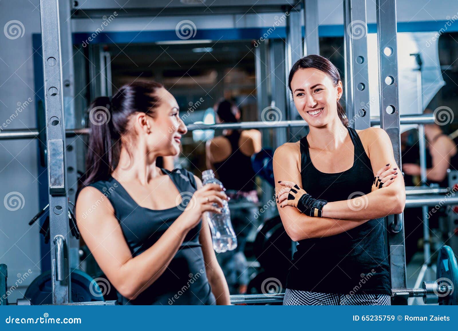 Two strong women stock image. Image of effort, equipment - 65235759