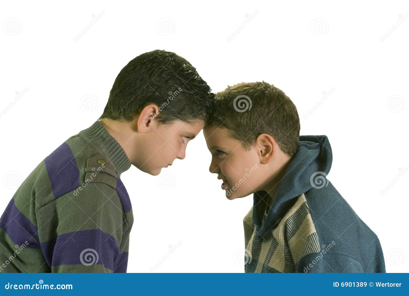 Two stubborn boys arguing stock image. Image of child - 6901389