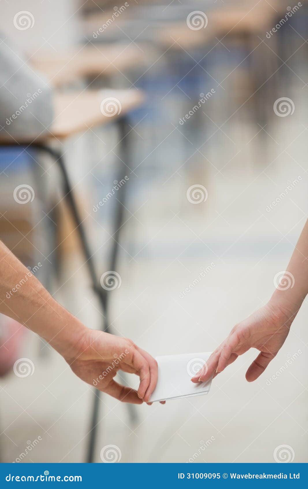 Two Students Cheating while Doing a Test Stock Image - Image of test ...