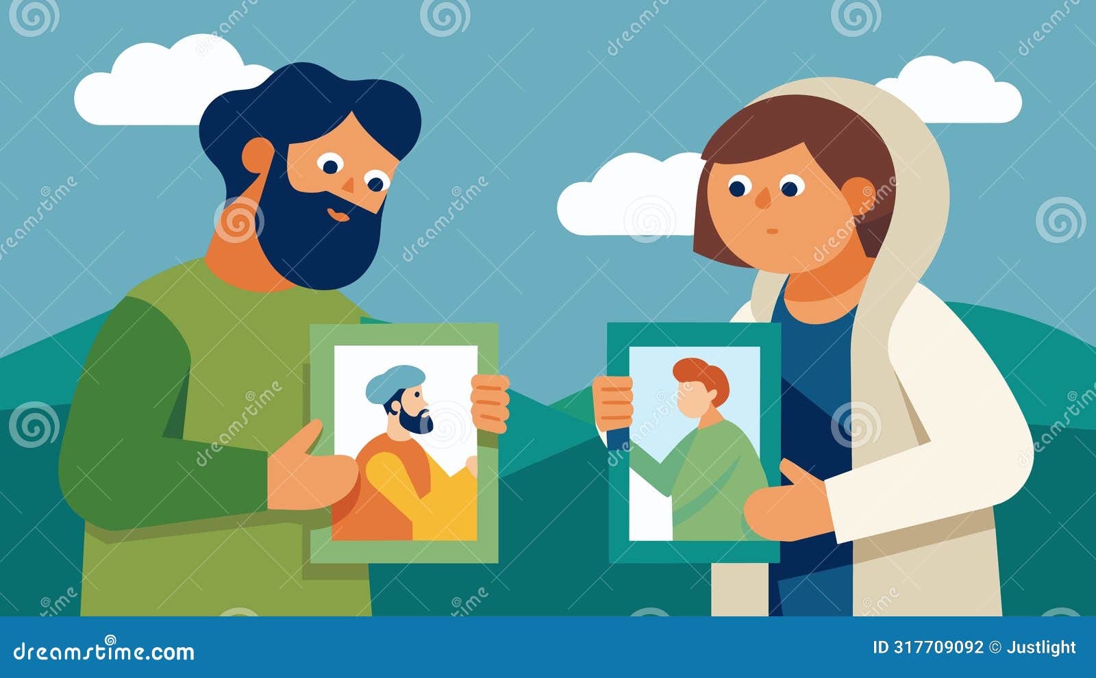 The Parable Of The Good Samaritan. Vector Drawing | CartoonDealer.com ...