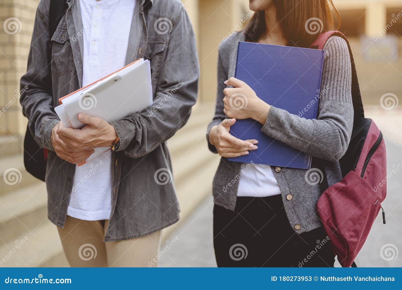 Two Students are Discussing about Exam Preparation, Presentation, Study ...