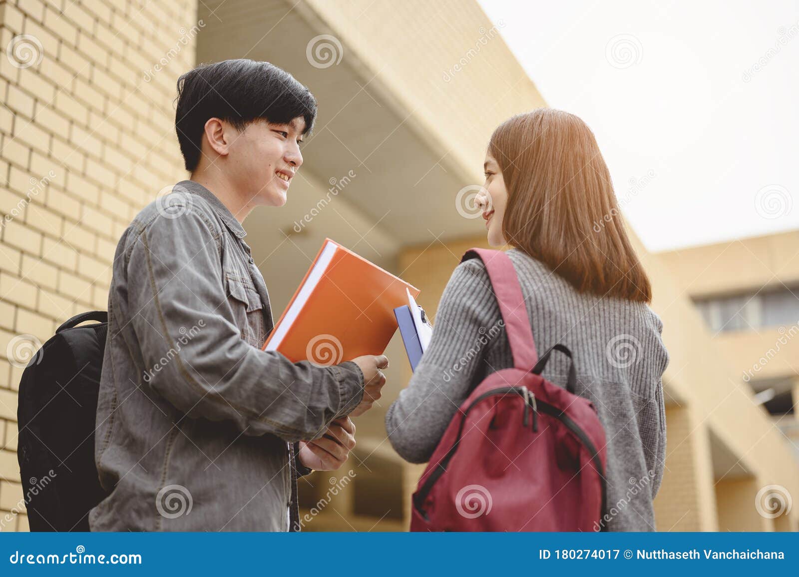 Two Students are Discussing about Exam Preparation, Presentation, Study ...