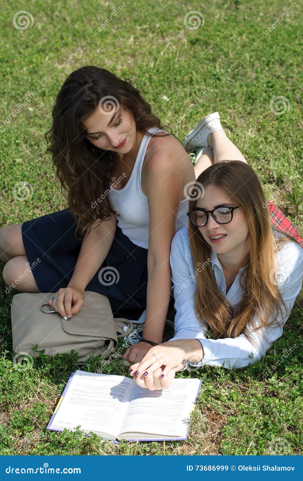 Two Students are Discussing about Studying Stock Image - Image of girl ...