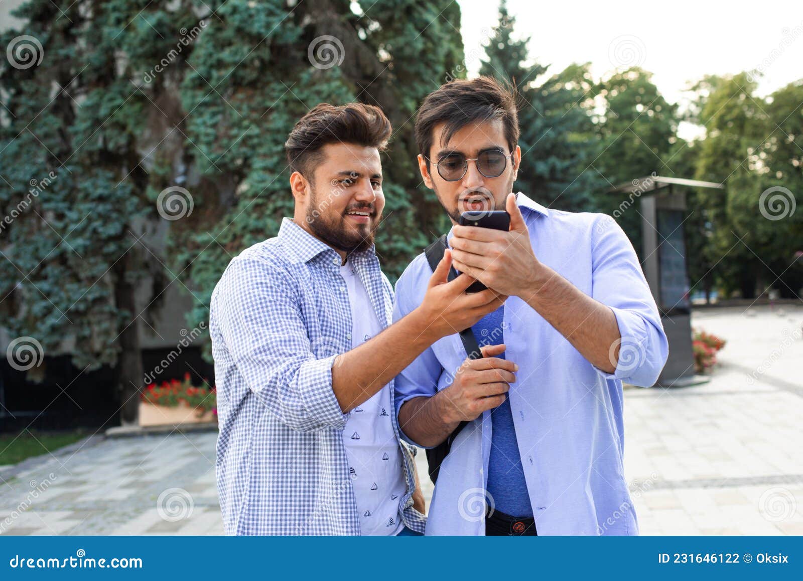 Two Students Help Your Classmate with Navigation Stock Photo - Image of ...