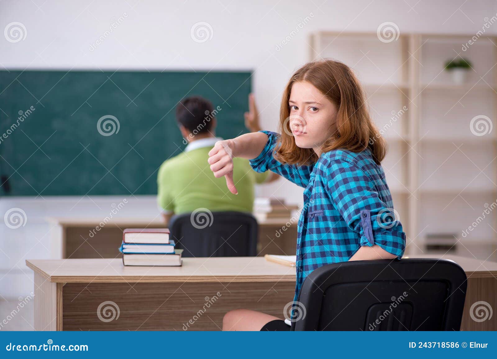Two Students Sitting in the Classroom Stock Photo - Image of classroom ...