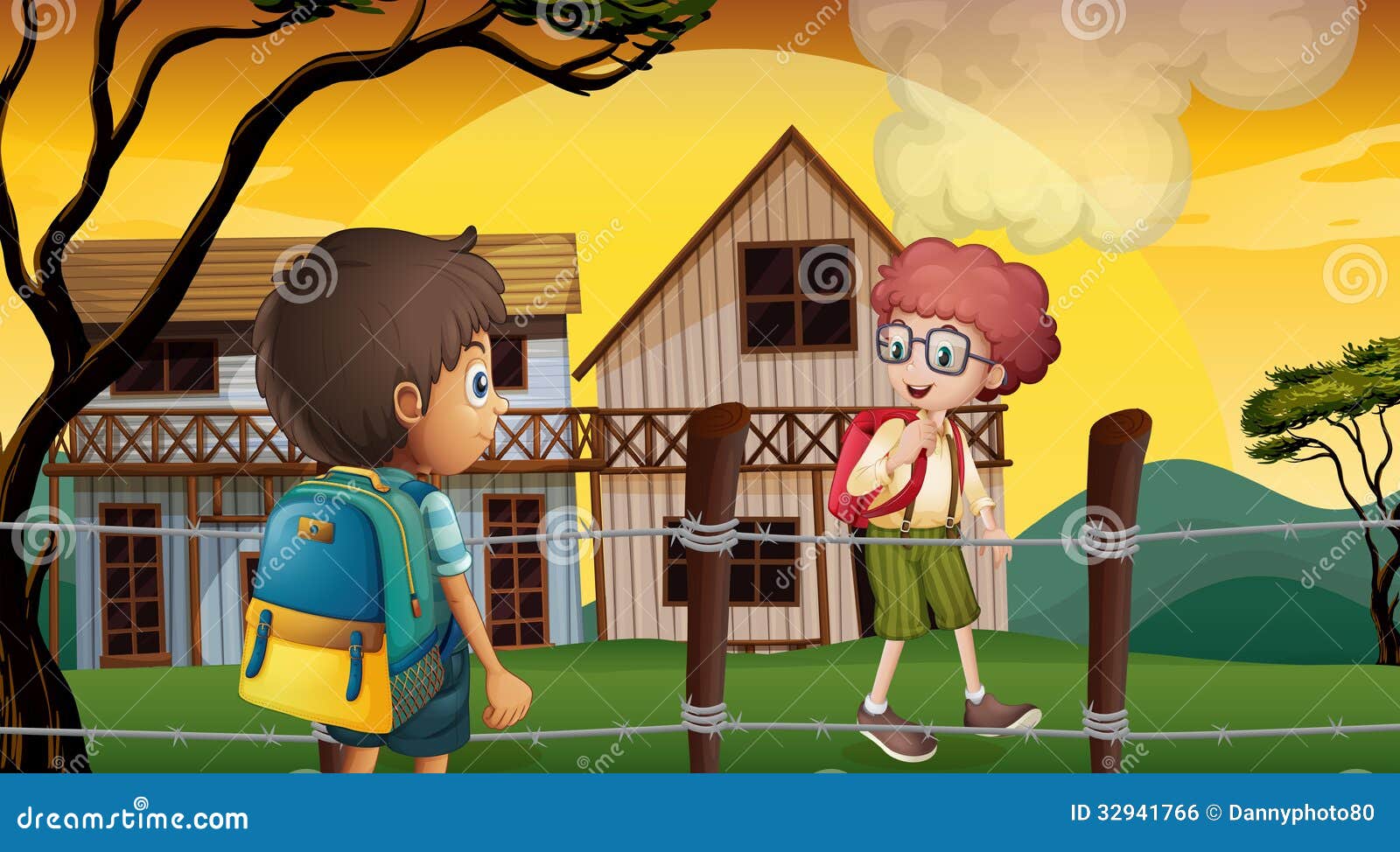 Two Boys Talking Cartoons Stock Illustrations – 4 Two Boys Talking ...