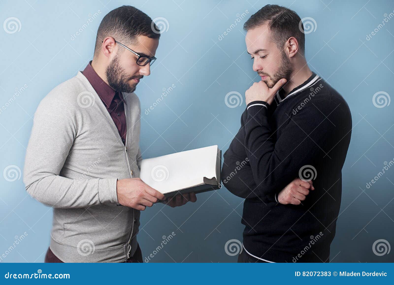 Two Students are Trying To Understand and Learn Lesson Stock Image ...