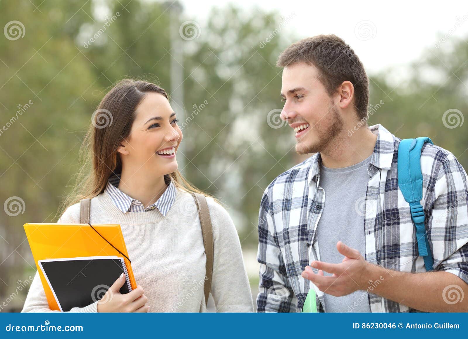 Two Students Talking