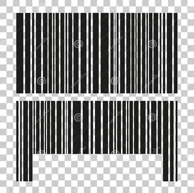 Two Style of Fake Bar Code, at Transparent Effect Background Stock ...