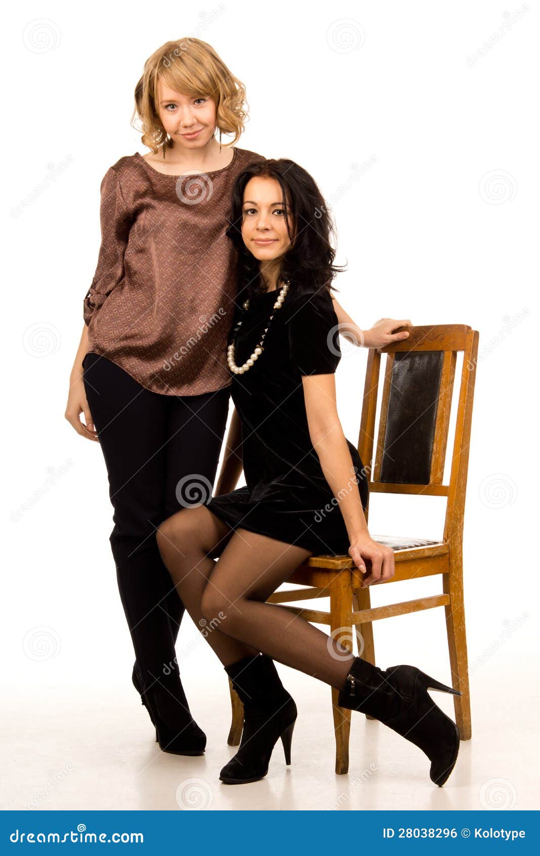 Two stylish trendy friends stock photo. Image of hanging - 28038296