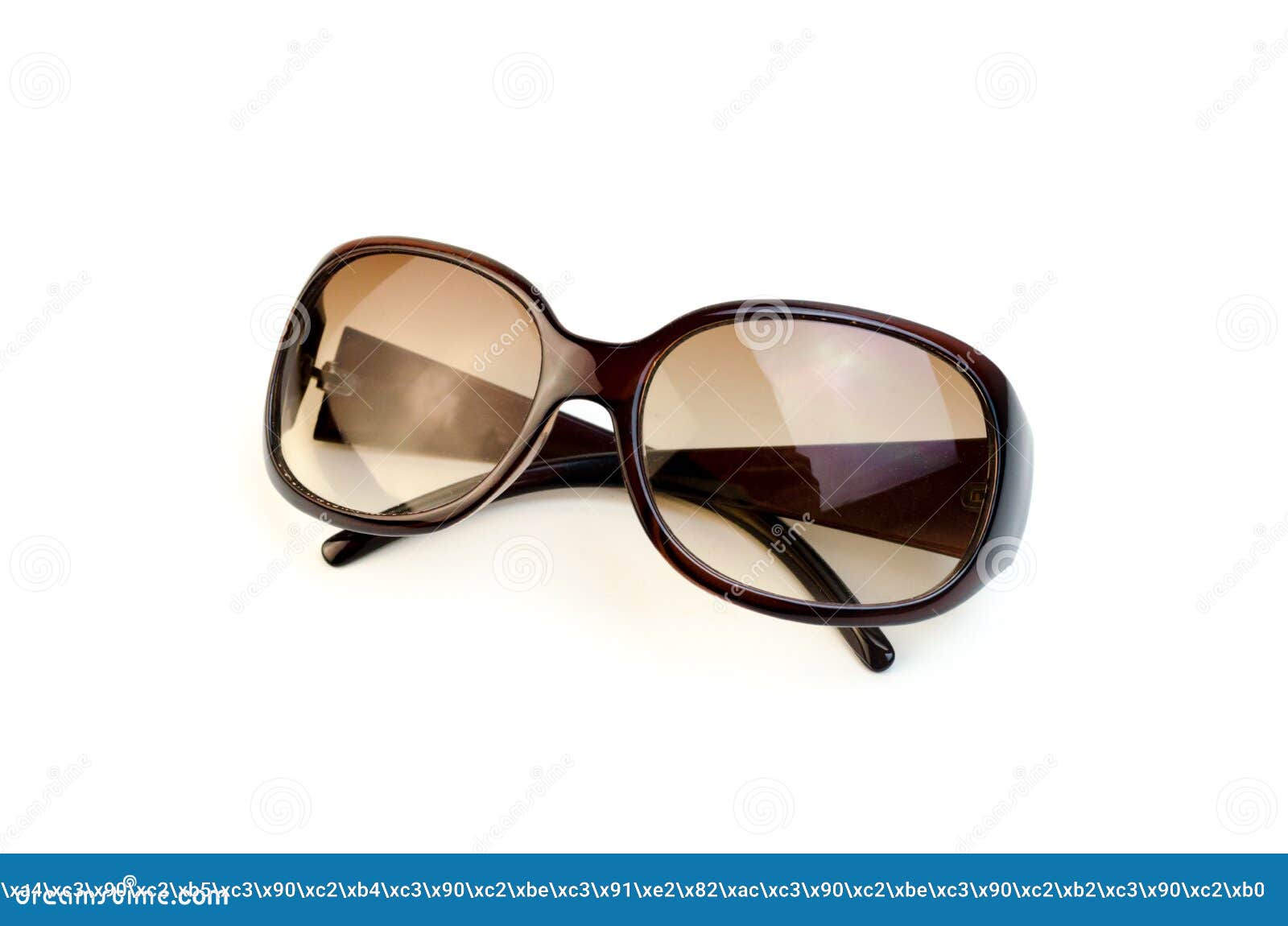 Two Sunglasses on White Background Stock Photo - Image of spectacles ...