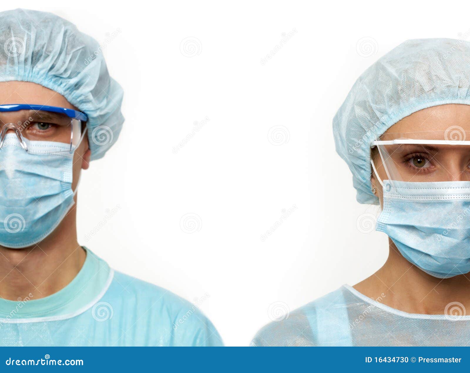 Two surgeons stock photo. Image of nurse, female, isolation - 16434730